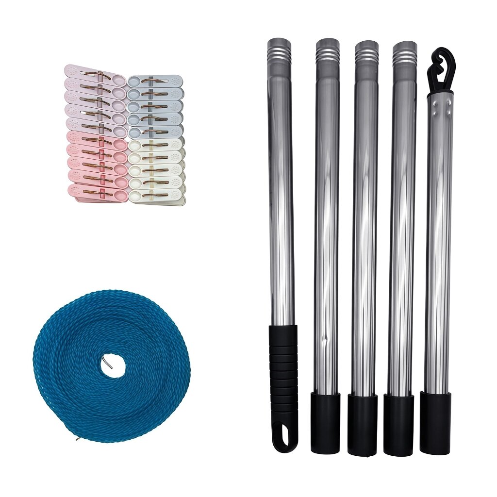 Кронштейн для бельевой веревки-пять шестов