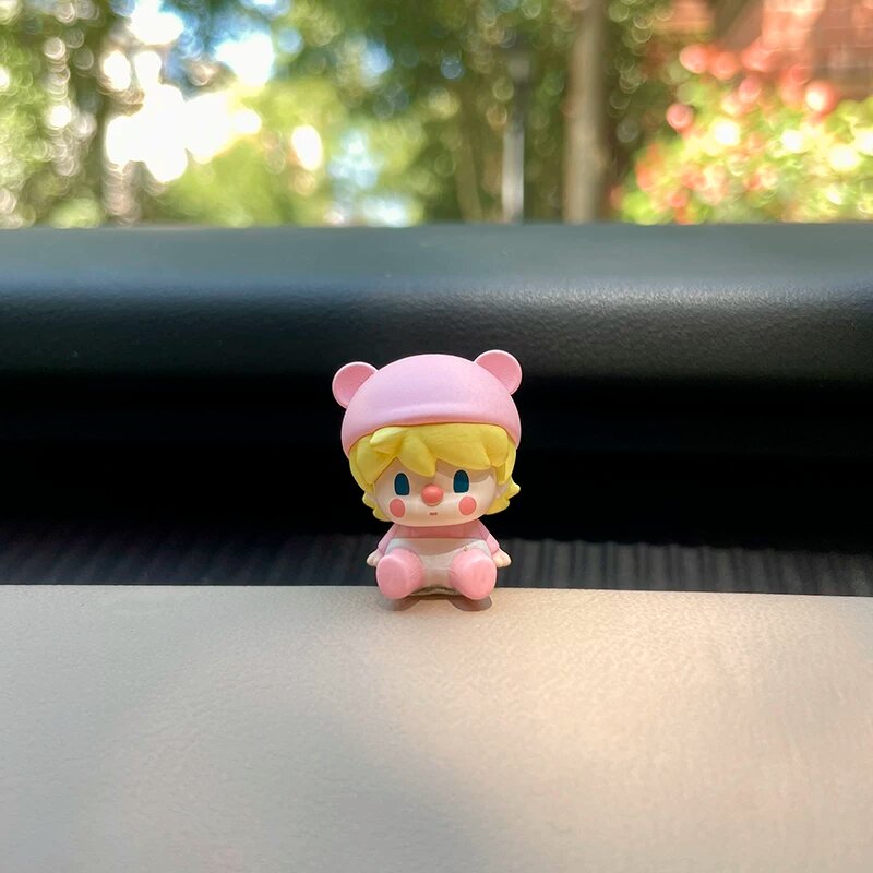 Набор Pink Baby Sweet Bean для автомобильного зеркала, милые плюшевые игрушки с клеем