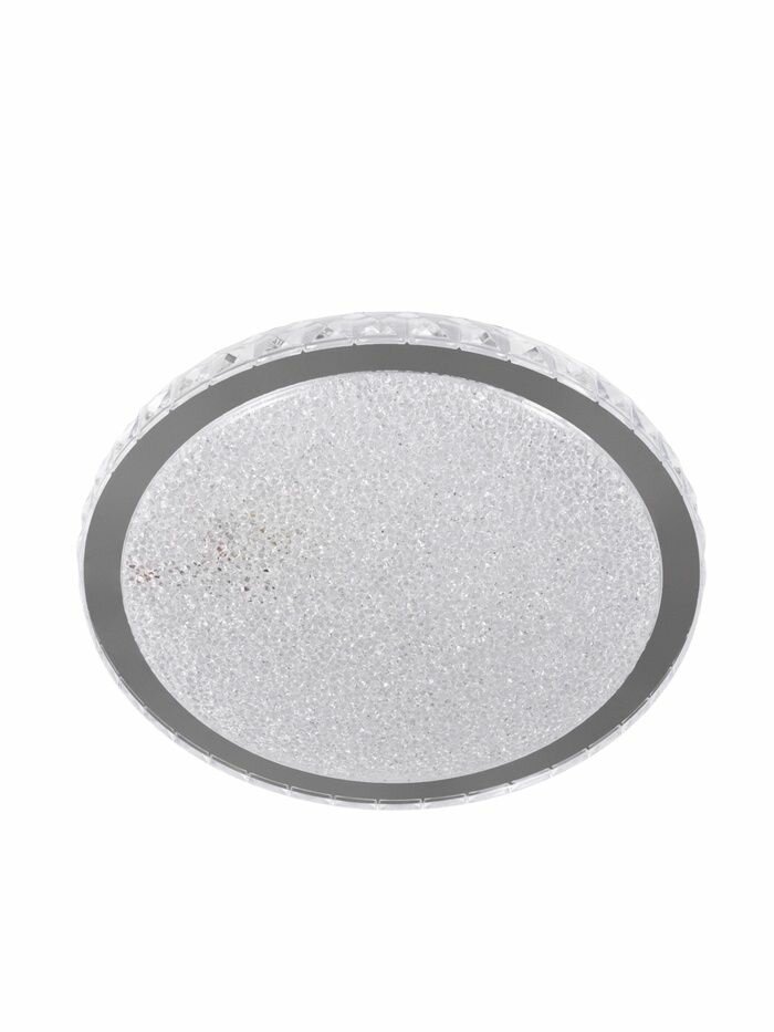 Люстра LED GLX-23363-48 Вт, 3100-6100K. d 37 см, прозрачный хром, с ПДУ