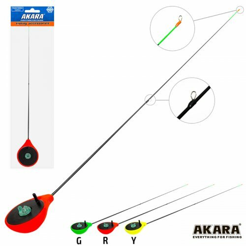 Удочка зимняя Akara Finezza L (1,0-3,6г) Red 33см, катушка d.44.3 мм.