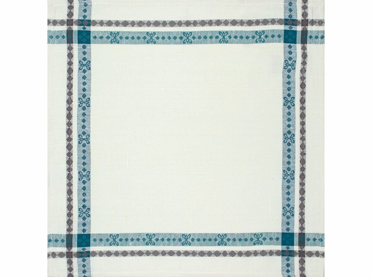 Комплект Салфеток лен/хлопок "Цветение" 6 штук. 48х48 см. Оршанский