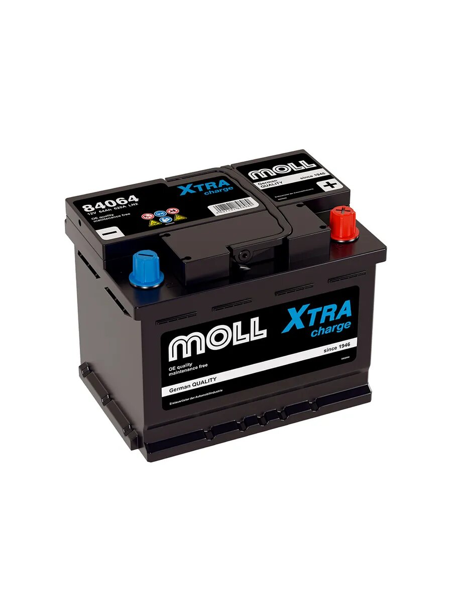Аккумулятор MOLL X-TRA charge 64R 12V 64Ач обр. пол.