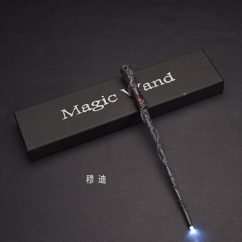 Светящаяся палочка Гарри Поттера, кирка, светодиодная батарея, светящаяся версия с тонкой резьбой Гермионы и Дамблдора, светящаяся магическая палочка