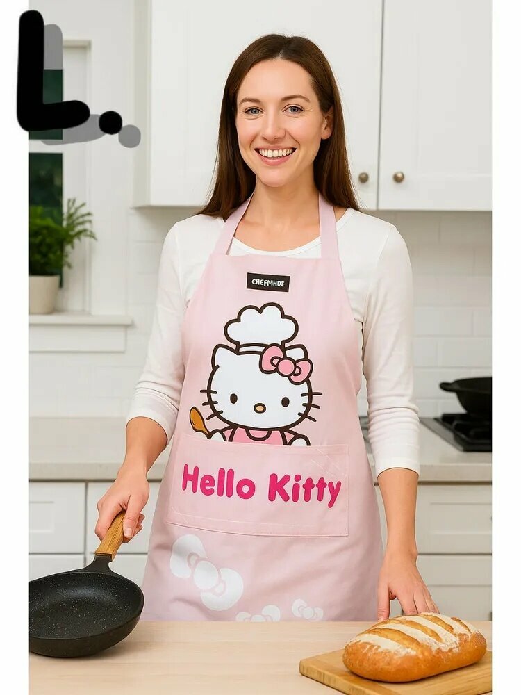 Фартук кухонный 1шт, розовый цвет