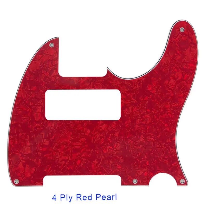 Накладка для гитары Tele P90, 4Ply Red Pearl, Красный
