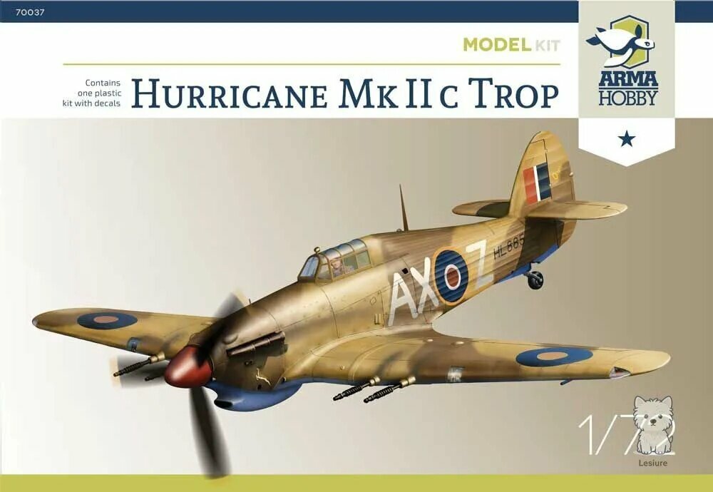 Сборная модель 1/72 Hawker Hurricane Mk.IIc trop (Arma Hobby) 70037