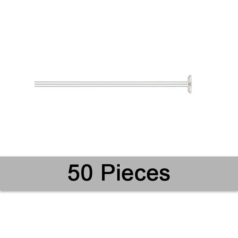 Серебряные пины BTOO Be The Only One для изготовления бижутерии 0.41mmX38.1mm, 50 Pieces