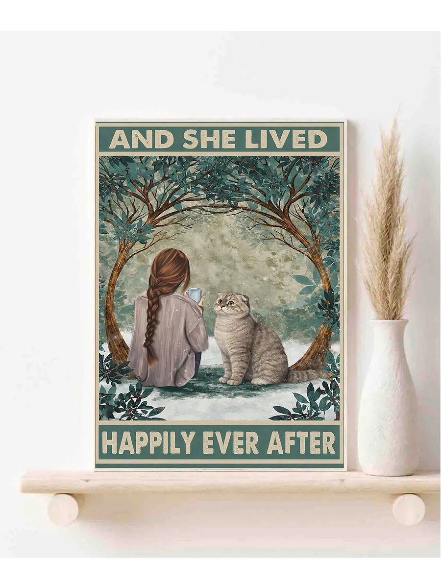 Шотландская вислоухая кошка, Happily Ever After, Плакат 30x