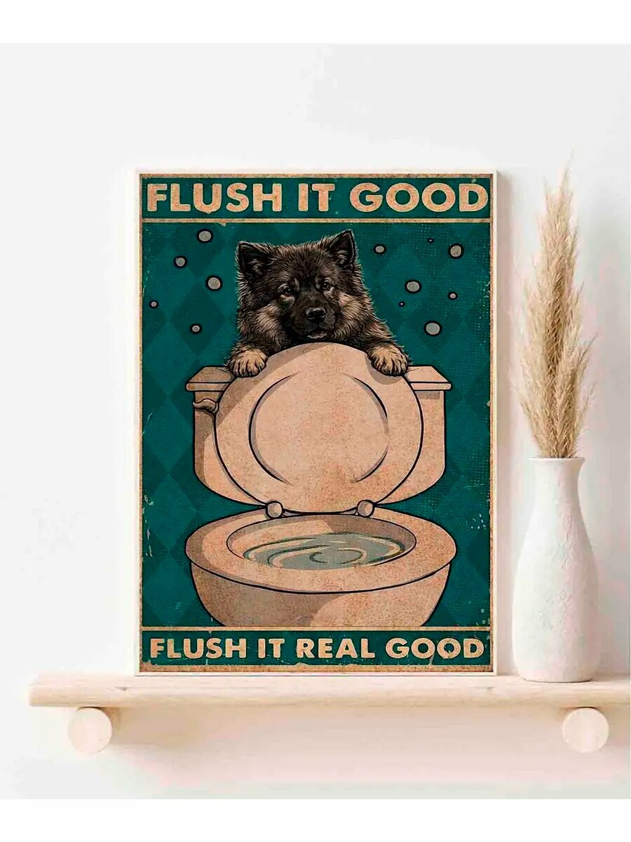 Шарпланинская овчарка, Flush It Good, It Real Good, Плакат
