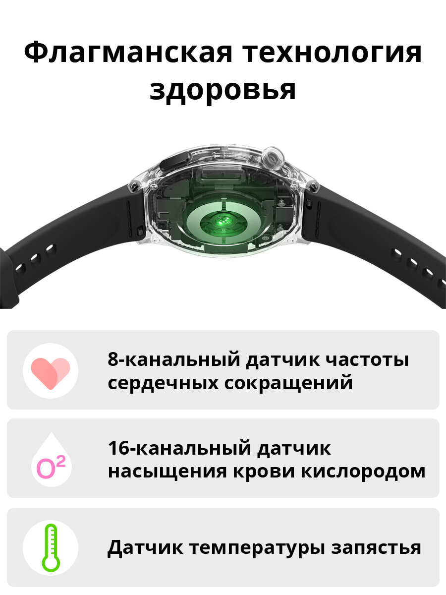 OPPO Watch S | Ультратонкий корпус из нержавеющей стали | Продвинутый трекинг основных тренировок | Флагманский анализ здоровья с ЭКГ — фото 1