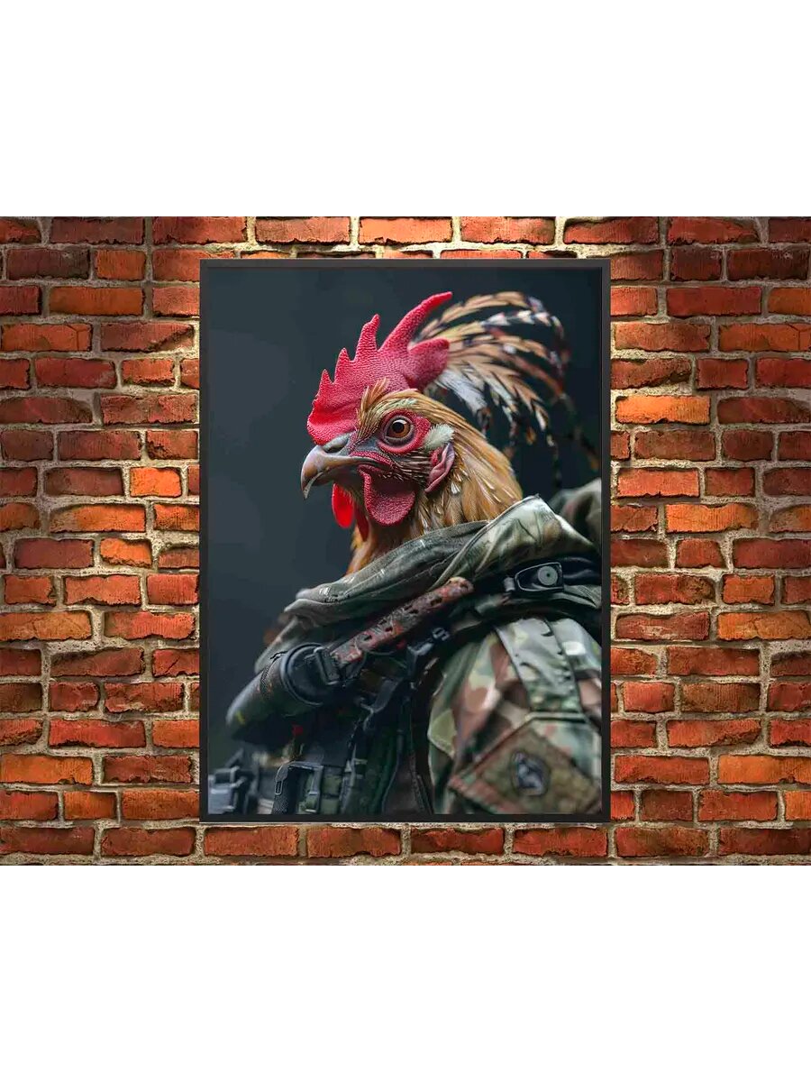 Курица-птица-солдат 4, Плакат 30x42см