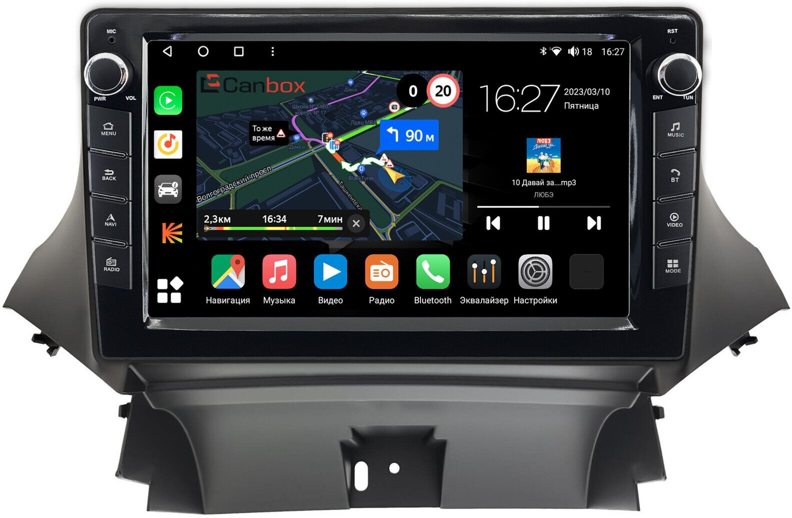 Штатная магнитола Chevrolet Orlando 2010-2018 Canbox M-Line 7821-9-6844 Android 10 (4G-SIM, 2/32, DSP, IPS) С крутилками