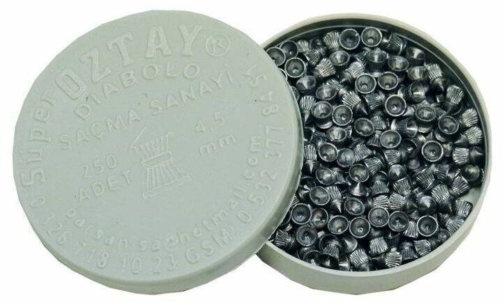 Пули для пневматики Супер Озтай Дьяболо (Super Oztay Diabolo) 4,5 мм / 0.52 г / 250 штук