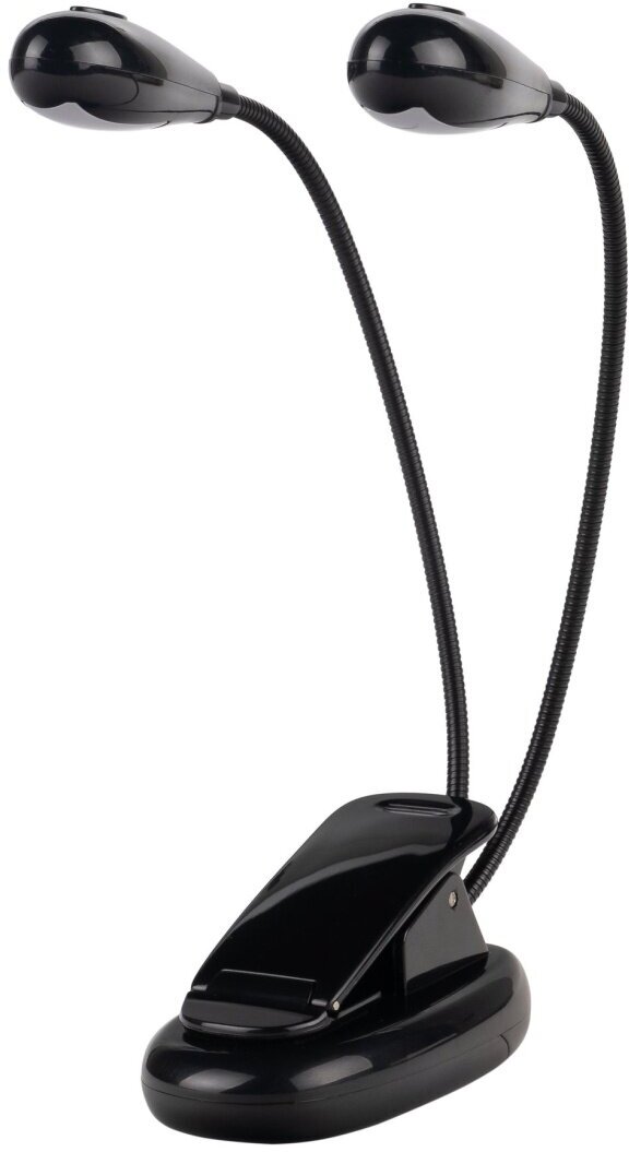 Светильник светодиодный на прищепке для пюпитра или клавишных, черный, Rin HY-HA027A