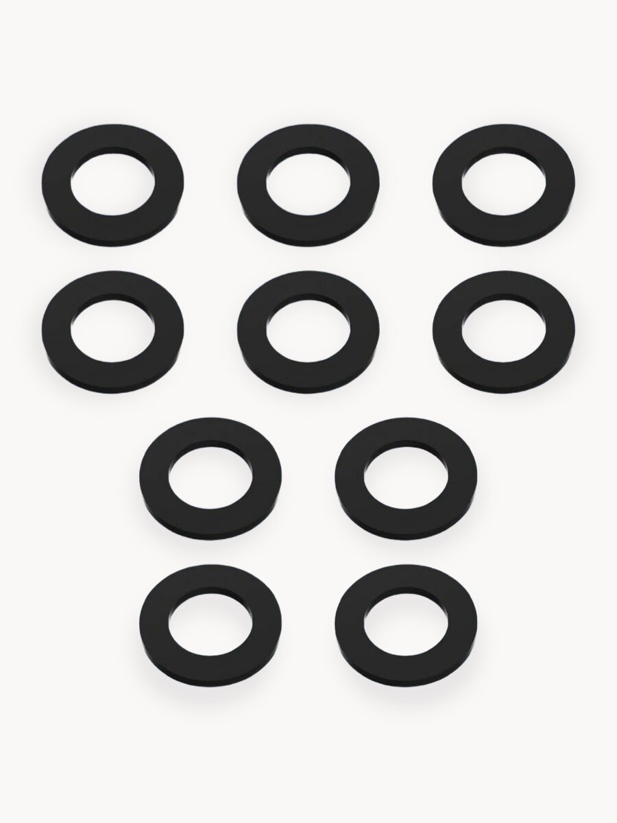 Прокладка резиновая для сантехники 3/4", черная, комплект 10 шт