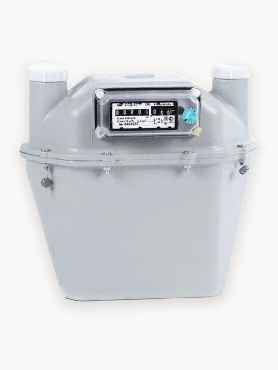 Газовый счетчик СГД-3Т G6, с термокорректором (1 квартал 2026г, вход газа левый -->, 250мм, резьба 1 1/4" как ВК-6Т, прокладки В комплекте)