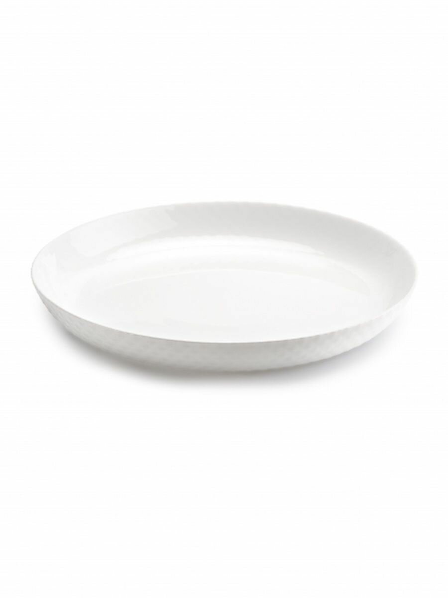 Тарелка десертная 19см прэшес Набор 6 шт Стекло Белый