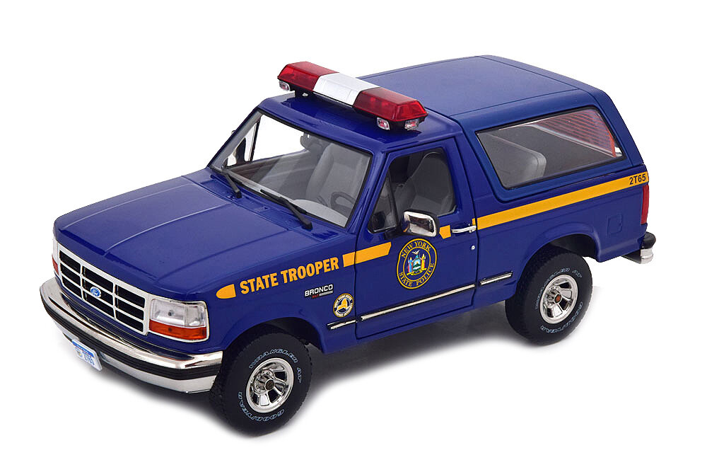 Модель коллекционная GREENLIGHT Ford bronco xlt new york state police 1996 / форд бронко полиция нью-йорка