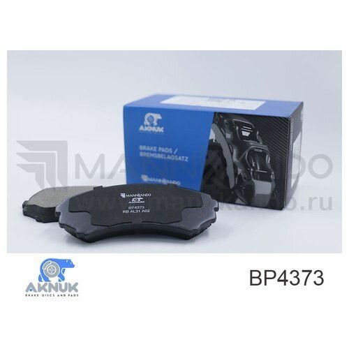 Колодки тормозные дисковые передние MITSUBISHI GALANT VIII (EA), 09/96 -/ PAJERO II (V3W), 04/00 -/ AKNUK BP4373