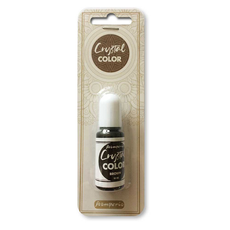 Краска акриловая Crystal Color коричневый 10 мл STAMPERIA KACY12