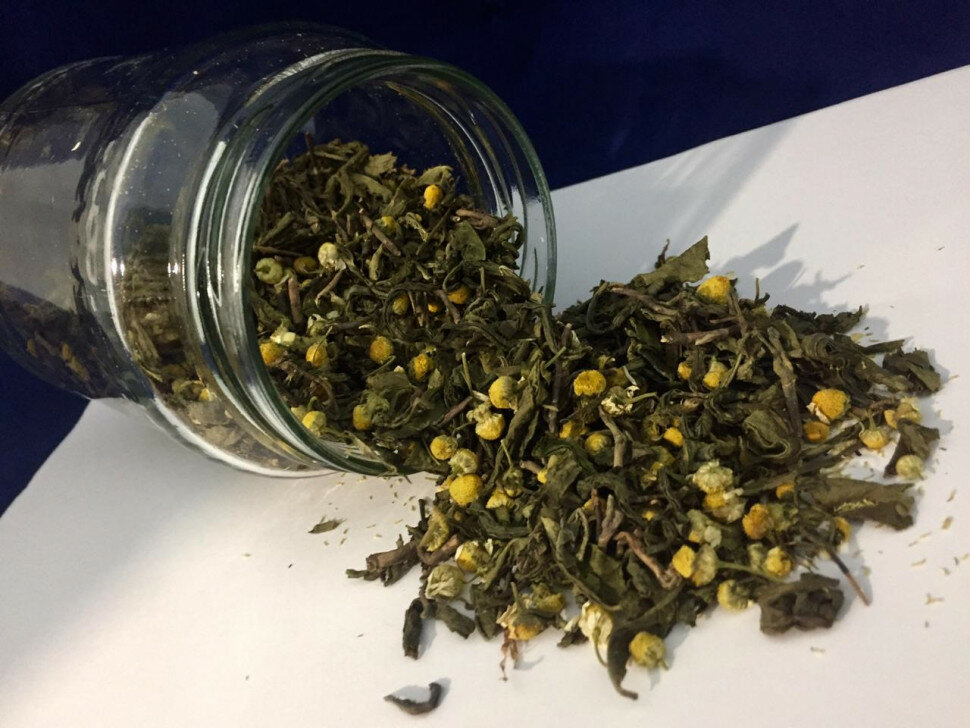 Зелёный чай с ромашкой 1кг