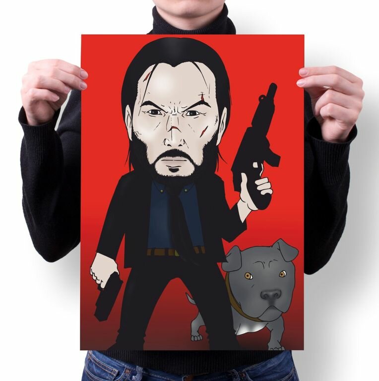 Плакат Джон Уик № 3