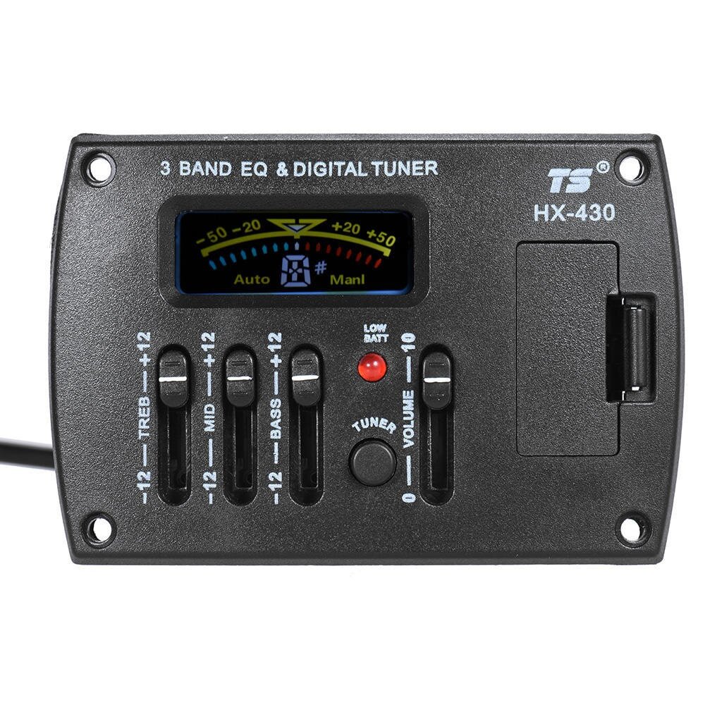 Эквалайзер 3-полосный, со звукоснимателем, с тюнером, Alice EQ-HX430