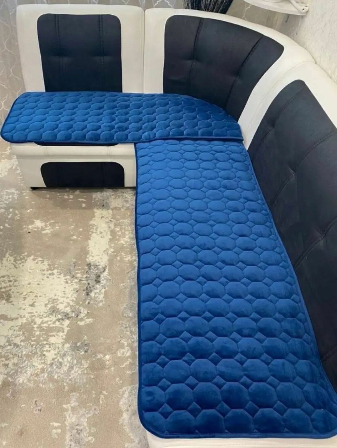 Дивандек для дивана, накидки дивандеки для кухонного углового дивана 50х150 см. - 2 шт, чехол на угловой диван