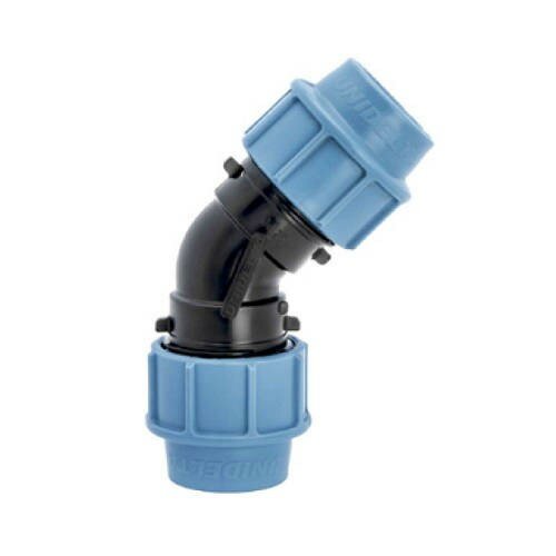 Угол отвод 45 градусов Unidelta для труб ПНД 63