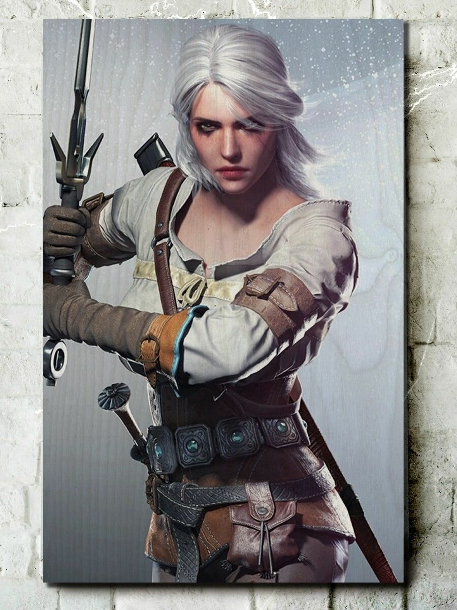 Картина интерьерная на дереве Witcher 3 Wild Hunt Ведьмак, Рпг, фэнтези - 14383