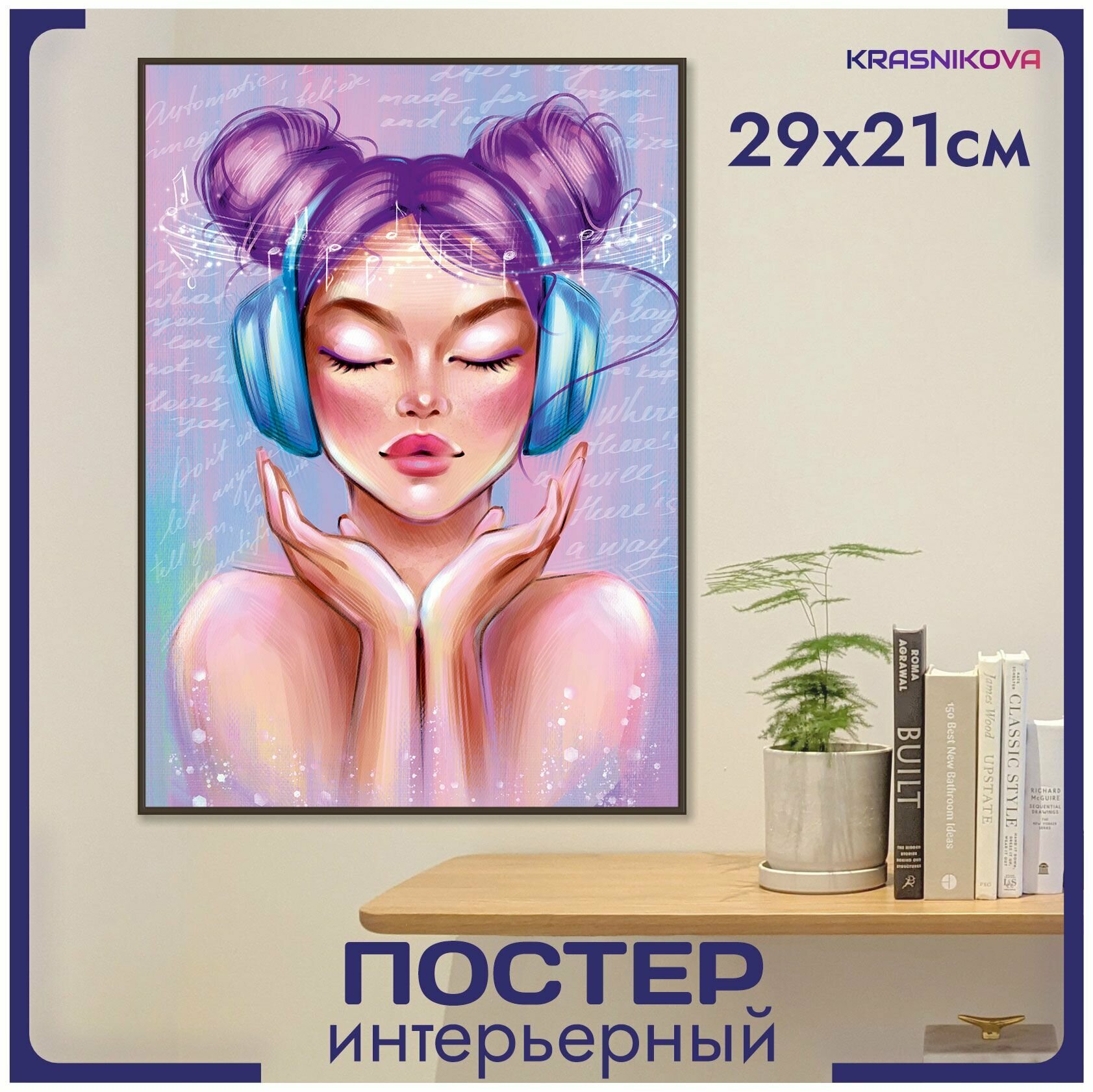 Постеры на стену арт музыка звукозапись