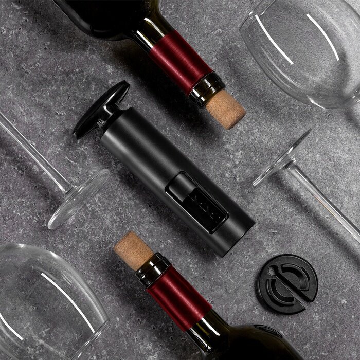 Штопор для вина Luazon, резак для фольги, черный 9870877