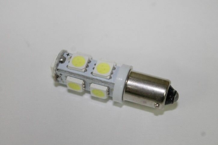Лампа габарит. 12V T4W T8.5 9 SMD с цок. BA9s 5шт