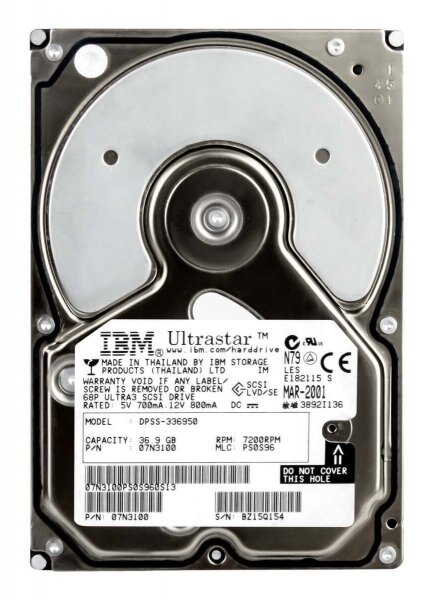 Жесткий диск IBM DPSS-336950 36Gb U320SCSI 3.5" HDD