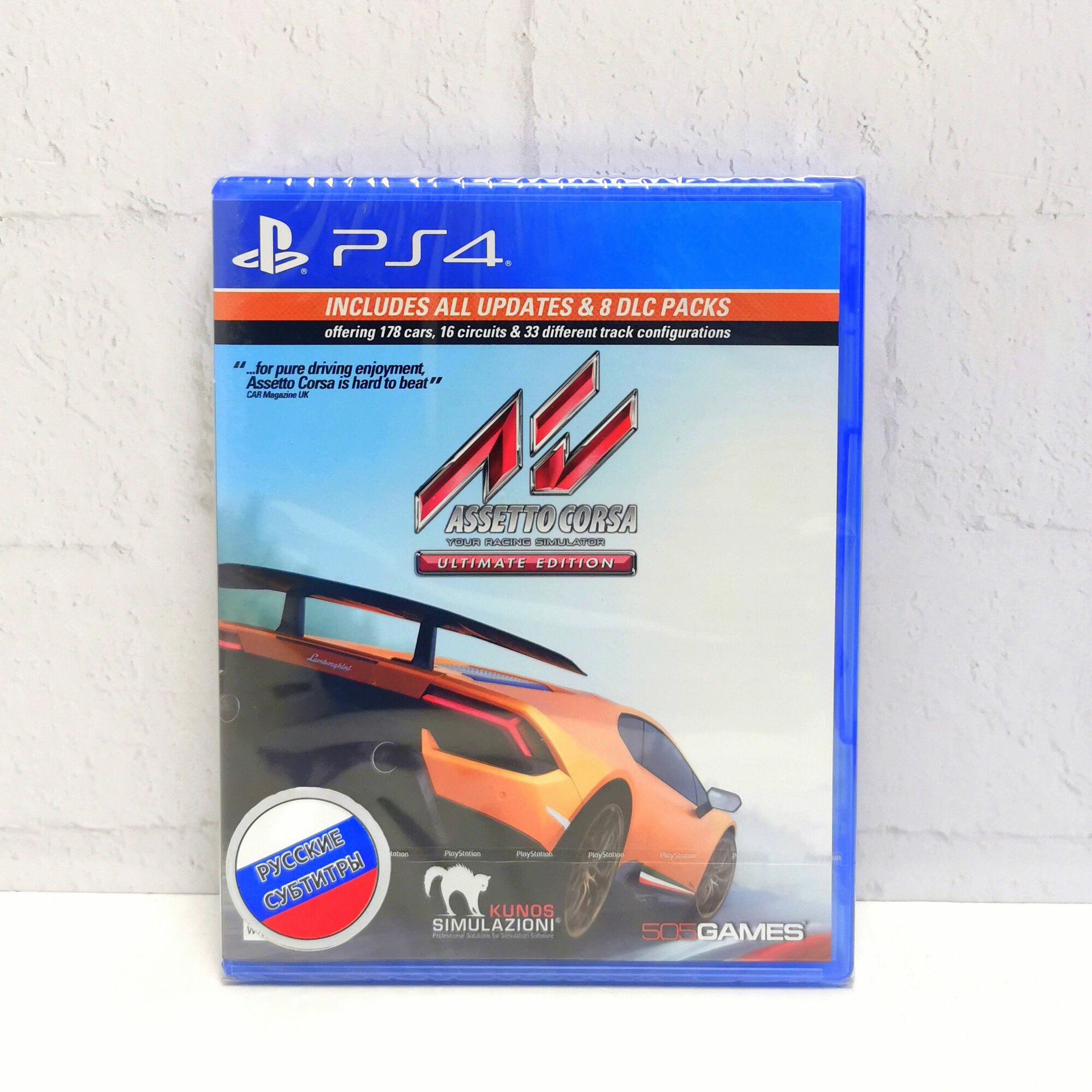 Assetto Corsa Ultimate Edition Русские субтитры CUSA 11487 Видеоигра на диске PS4 / PS5