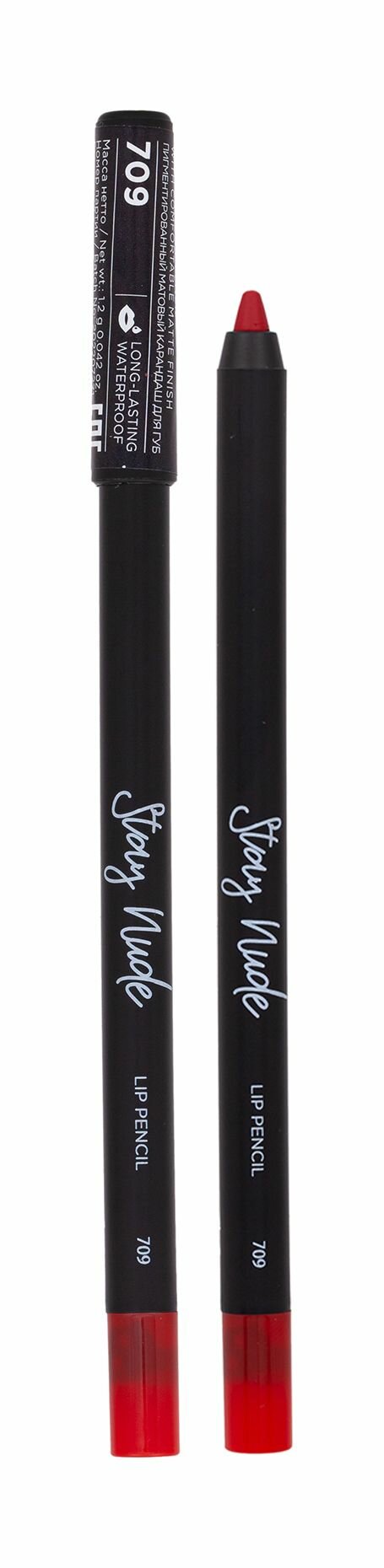 PARISA COSMETICS Карандаш для губ с матовым покрытием, 1 г, 709 Красный