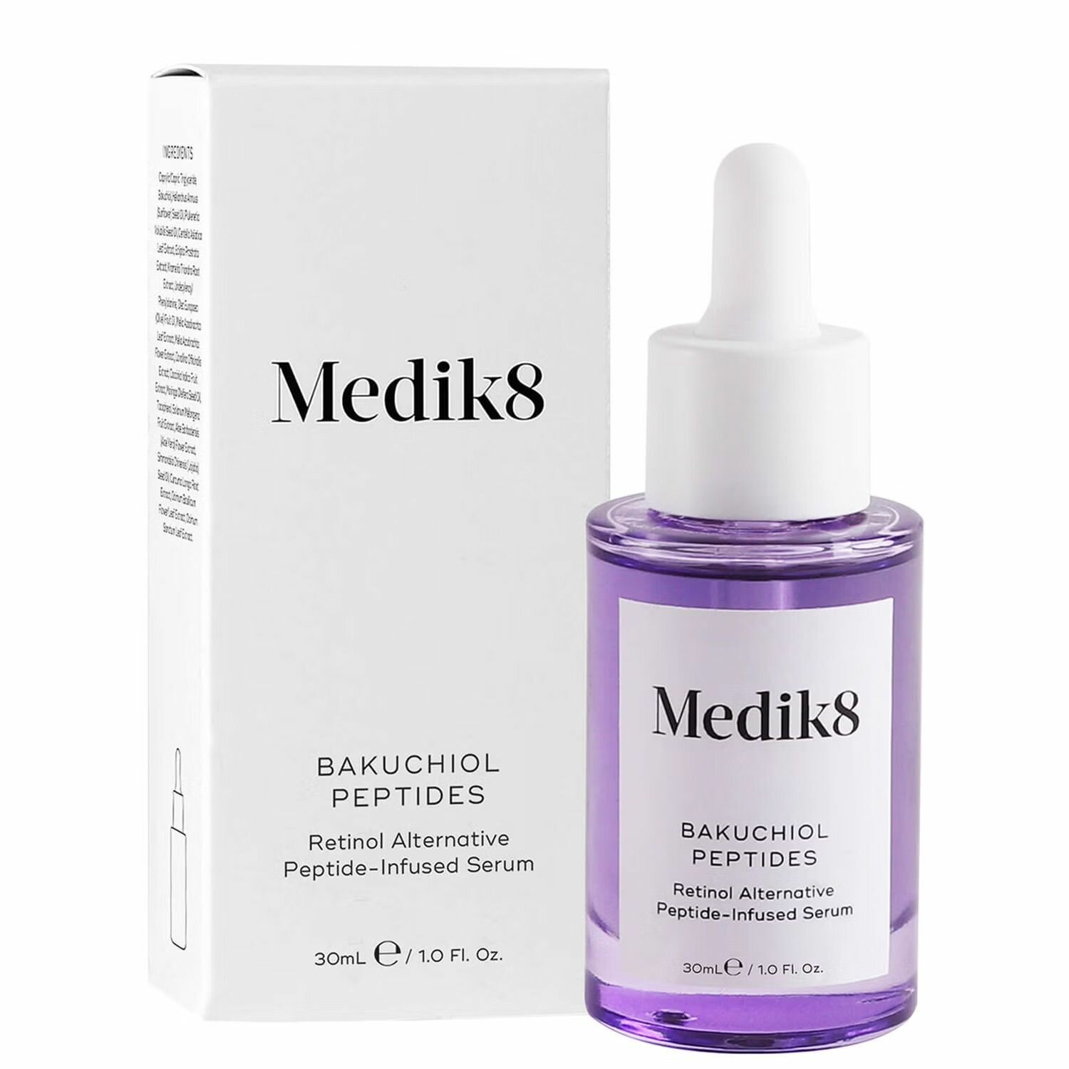 Medik8 Антивозрастная сыворотка с Ретинолом и Бакучиоли Bakuchiol Peptides Retinol Alternative Peptide-Infused Serum 30 ml
