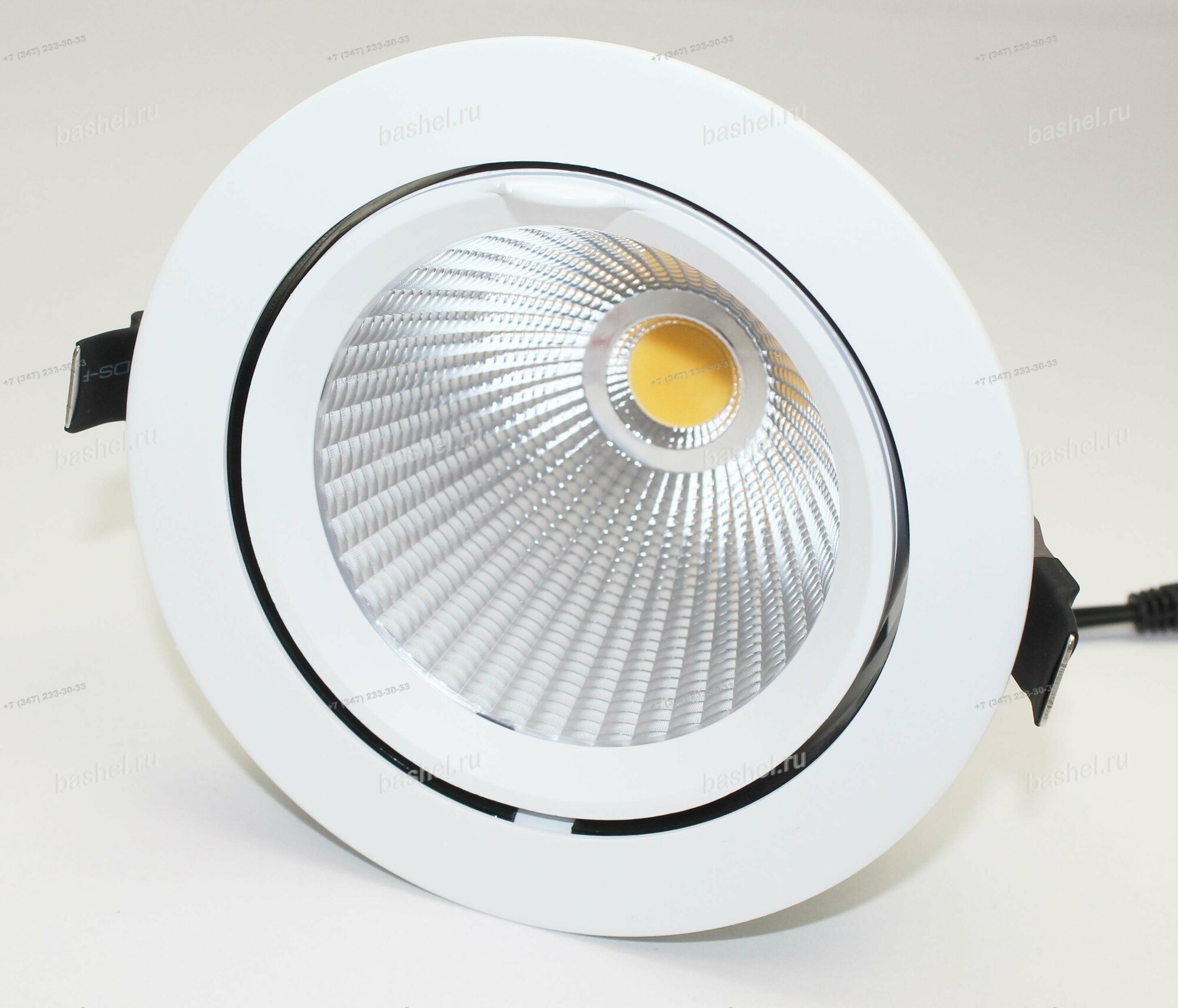 Светильник светодиодный 30W, 2500Lm, 4000k, 38°, D-150mm H-140mm AR-LTD-150WH-EXPLORER-30W Day (с рефлектором, встраивае