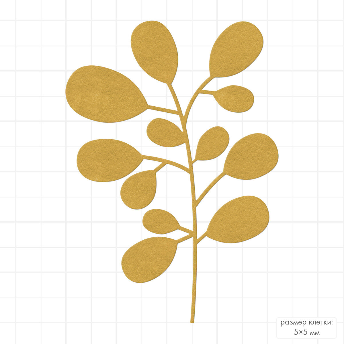 Mr.Painter DICUT-M0119-HU65 Нож для вырубки 4.5x6.3 см Веточка-точный рез для скрапбукинга