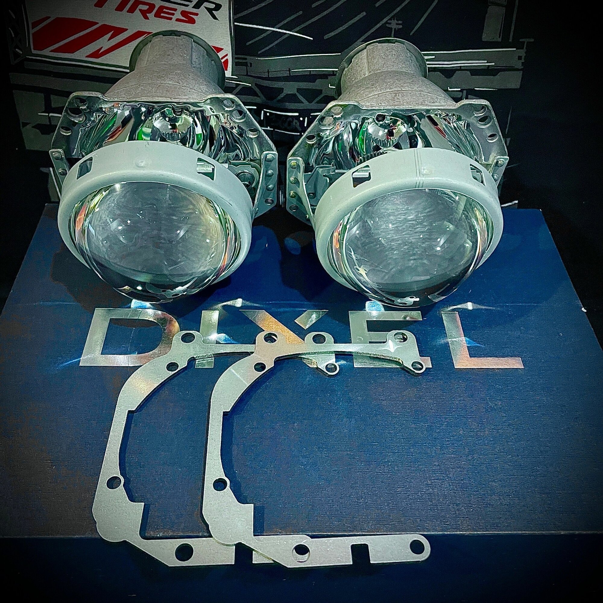 Линзы в фары галоген H7 Mazda 3 BL 2008 - 2013