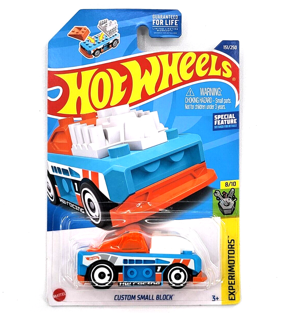 Базовая машинка Hot Wheels CUSTOM SMALL BLOCK, синяя, Хот Вилс Mattel арт. 5785/HCT82