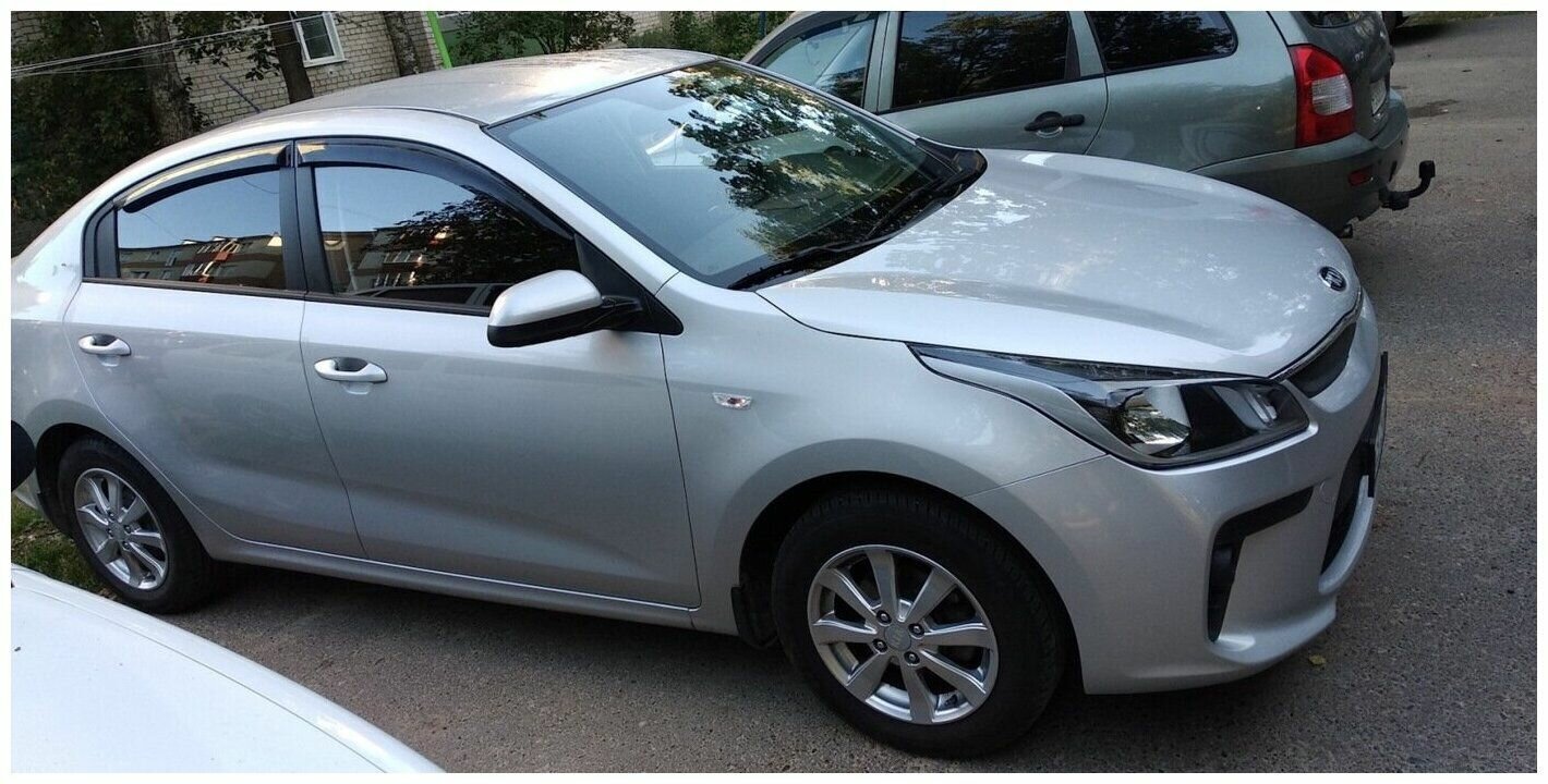 Дефлекторы окон Kia Rio седан 2017г-