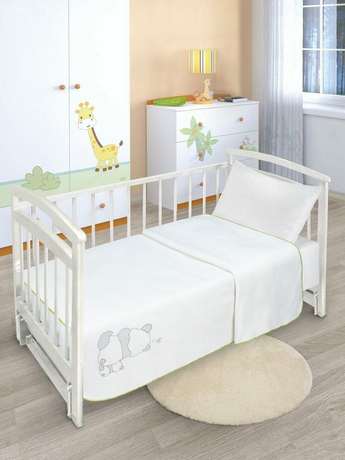 Одеяло 98х118 панды байковое детское желтый ST1435