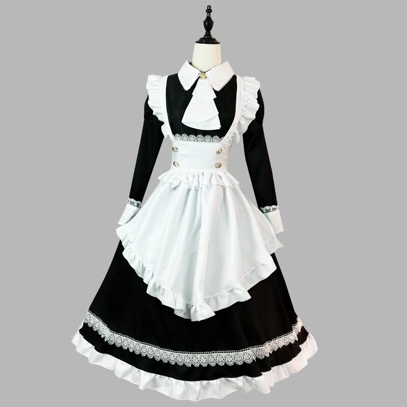 Костюм горничной Лолита, XL, полиэстер