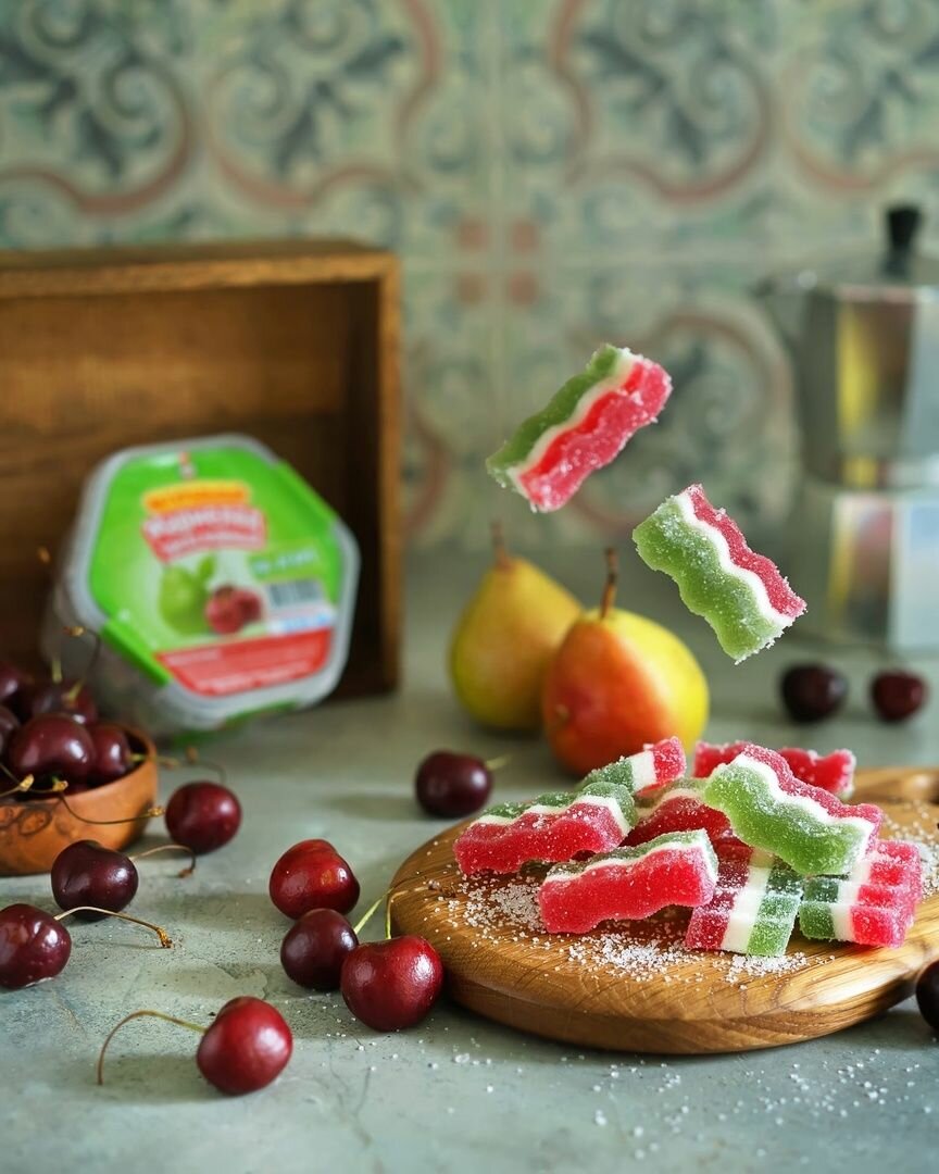 Мармелад натуральный на агаре 'Трехслойный" Приморский кондитер /300гр