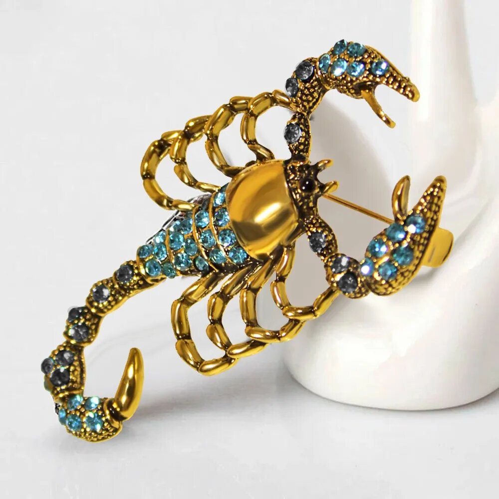 Брошь, кристаллы Swarovski