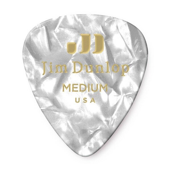 Набор медиаторов 432шт. Dunlop 4830-04 Genuine Celluloid White Perloid
