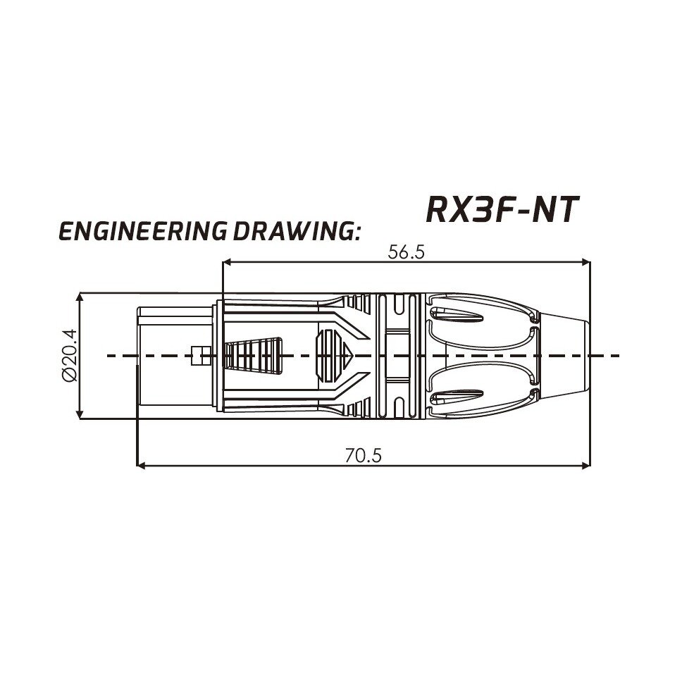 Разъем XLR (Мама) Roxtone RX3F-NT