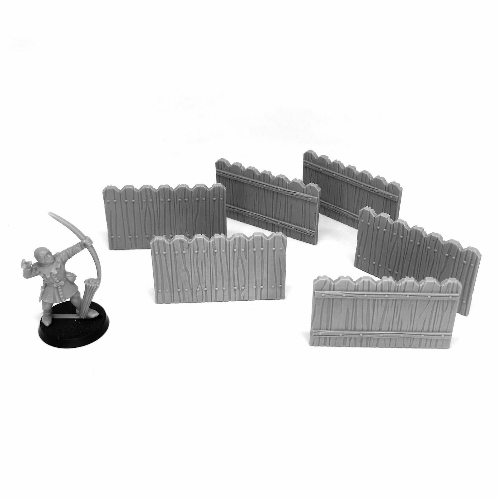 Деревянный забор | Grabblecast террейн для варгеймов и D&D