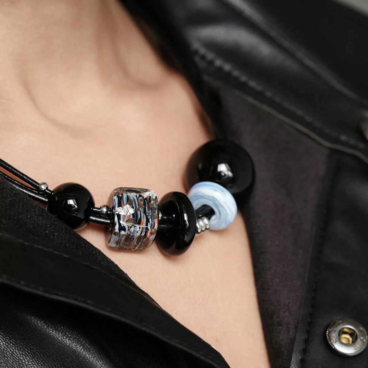 Колье, муранское стекло, стекло